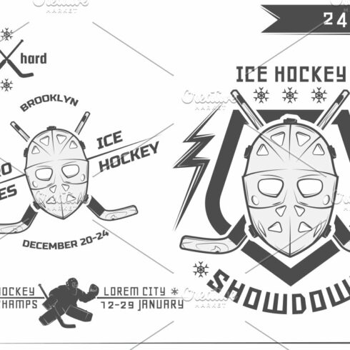 24 In 1 Ice Hockey Design Elements – MasterBundles