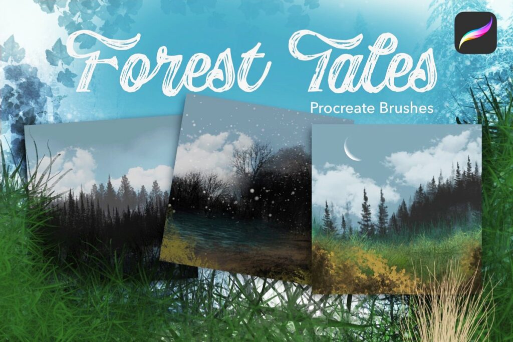 Forest Tales Procreate Brushes – MasterBundles
