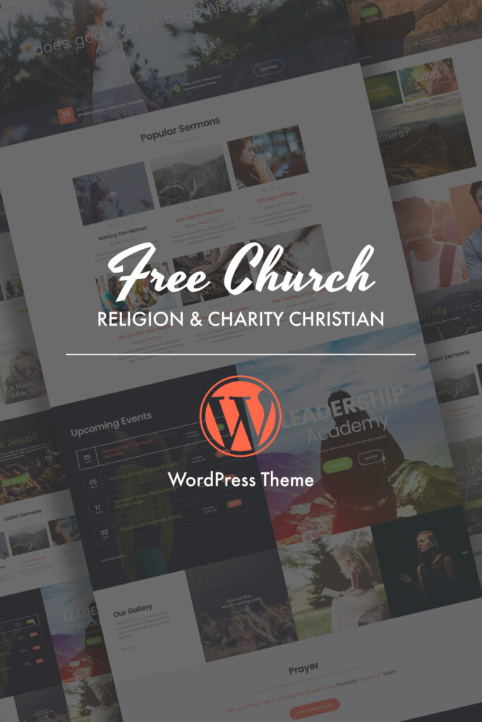 Free Church | Religion & Charity Christian WordPress Theme – MasterBundles