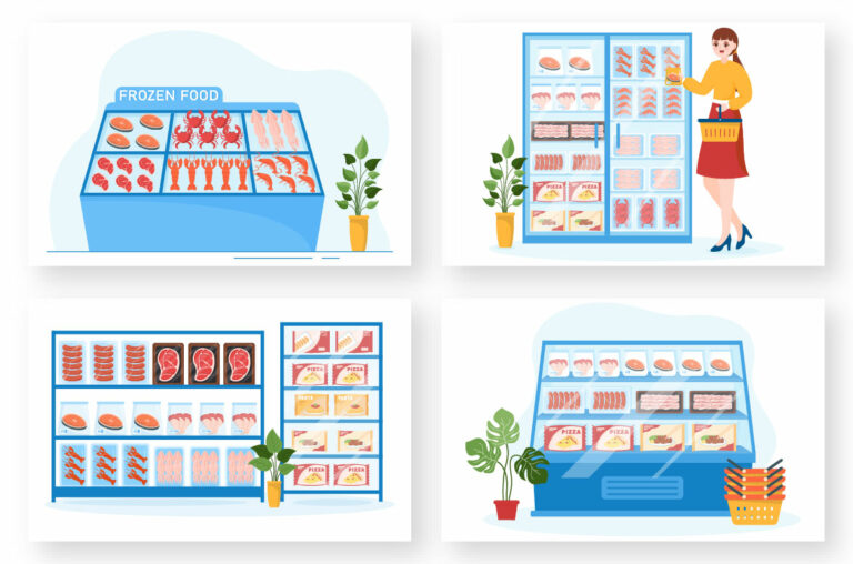 10 Frozen Food Store Illustration - MasterBundles
