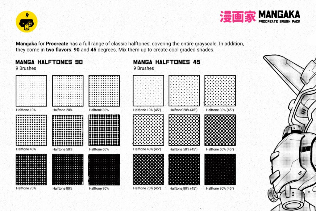 Mangaka Procreate Illustration Kit – MasterBundles
