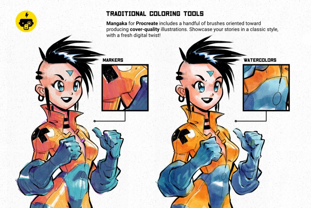 Mangaka Procreate Illustration Kit – MasterBundles