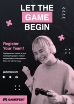 Vertical Game Fest Presentation Template – MasterBundles