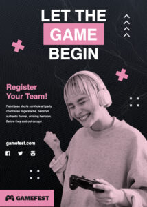 Vertical Game Fest Presentation Template – MasterBundles