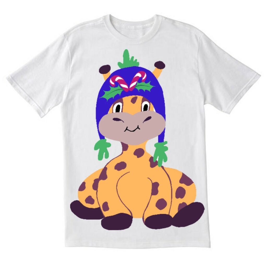 Cartoon Baby Giraffe Sticker Cute and Adorable little Hat - MasterBundles