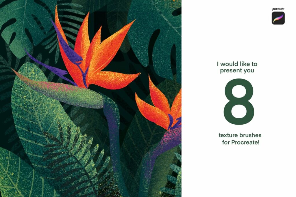 Grain, Texture Procreate Brush Set – MasterBundles