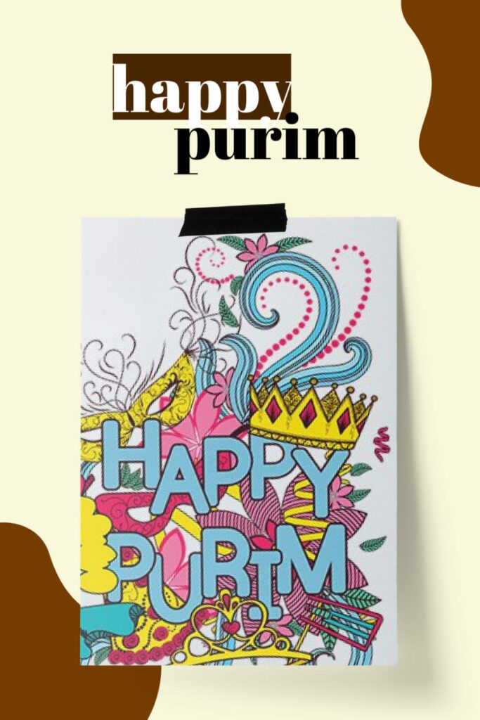 Happy Purim - Vector Cards – MasterBundles
