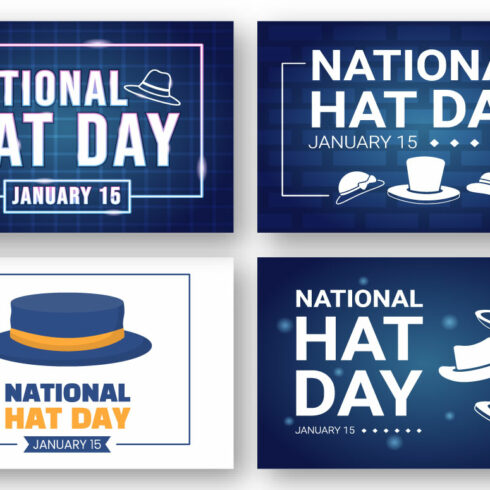 12 National Hat Day Illustration | MasterBundles