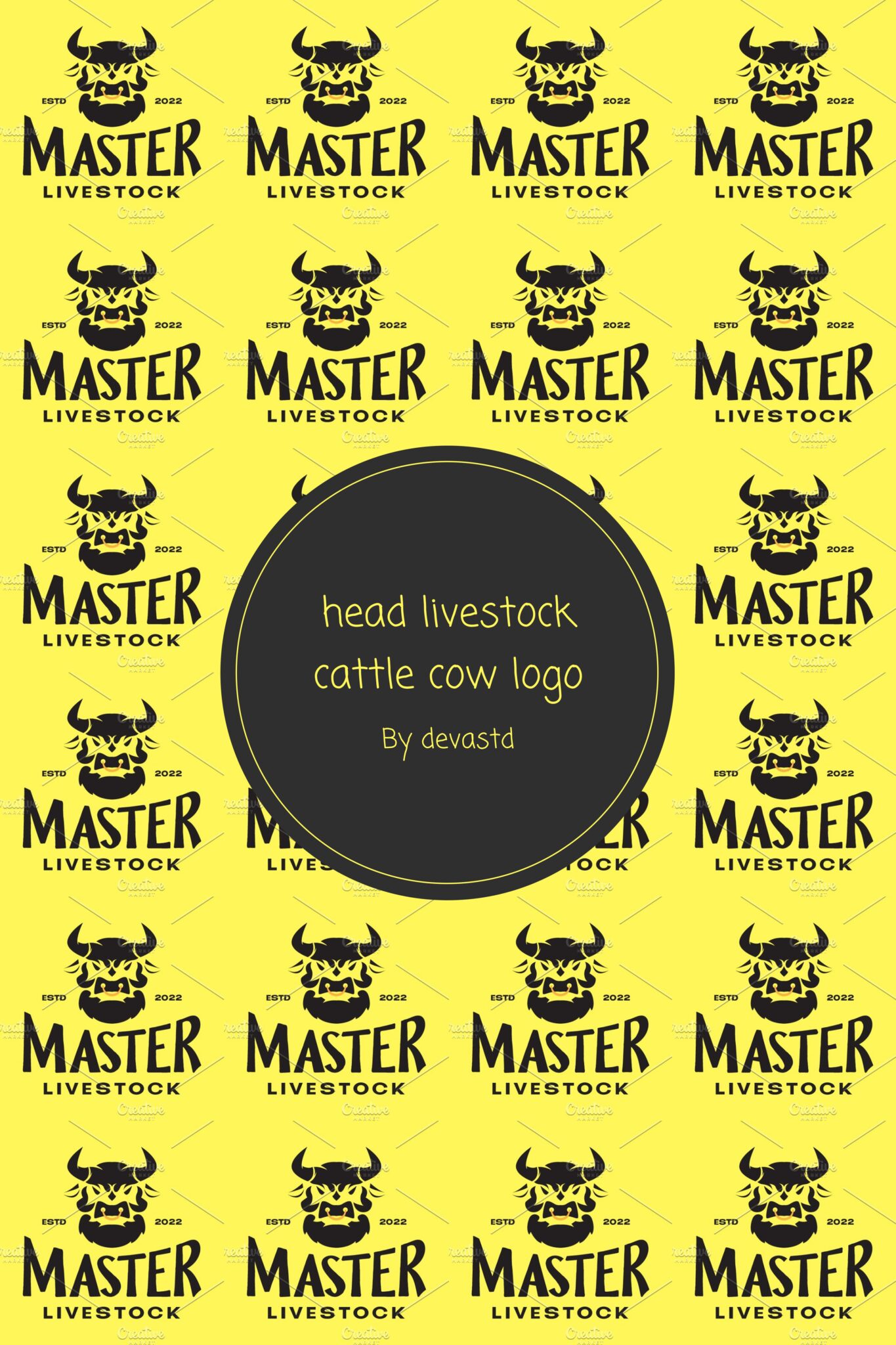 Head Livestock Cattle Cow Logo – MasterBundles