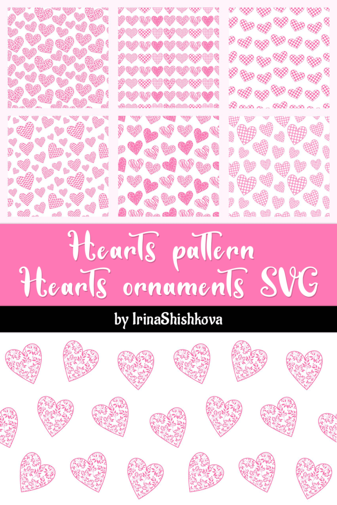 Hearts Pattern. Hearts Ornaments SVG – MasterBundles