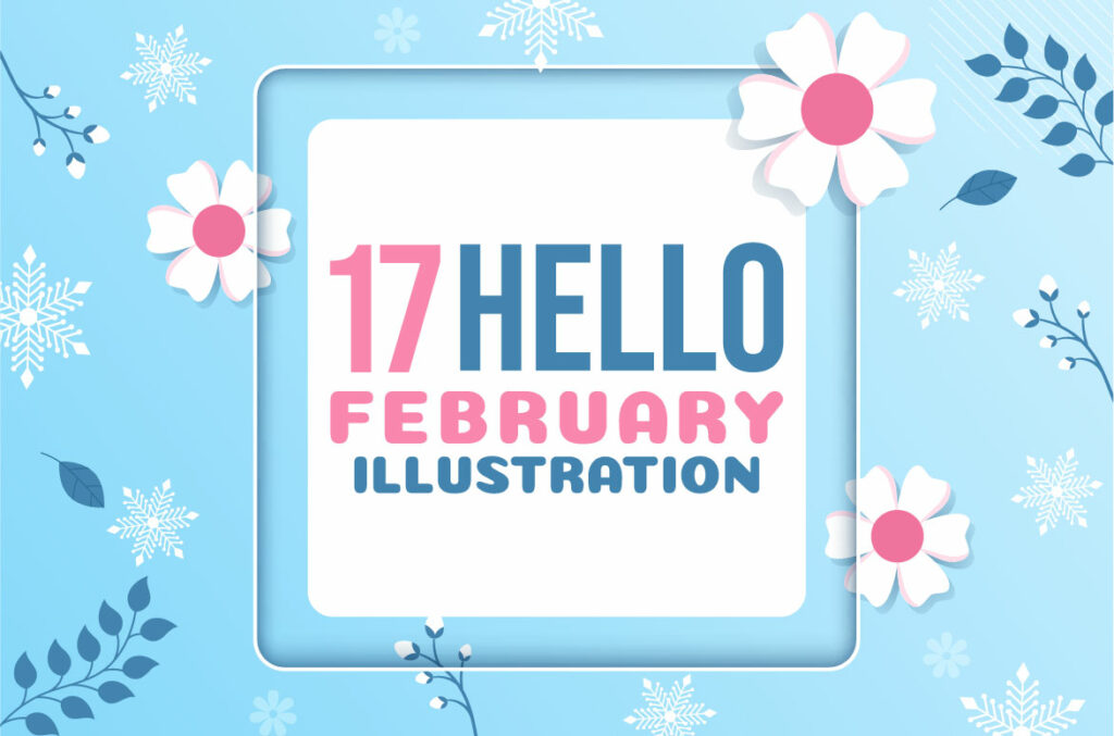 17 Hello February Illustration - MasterBundles