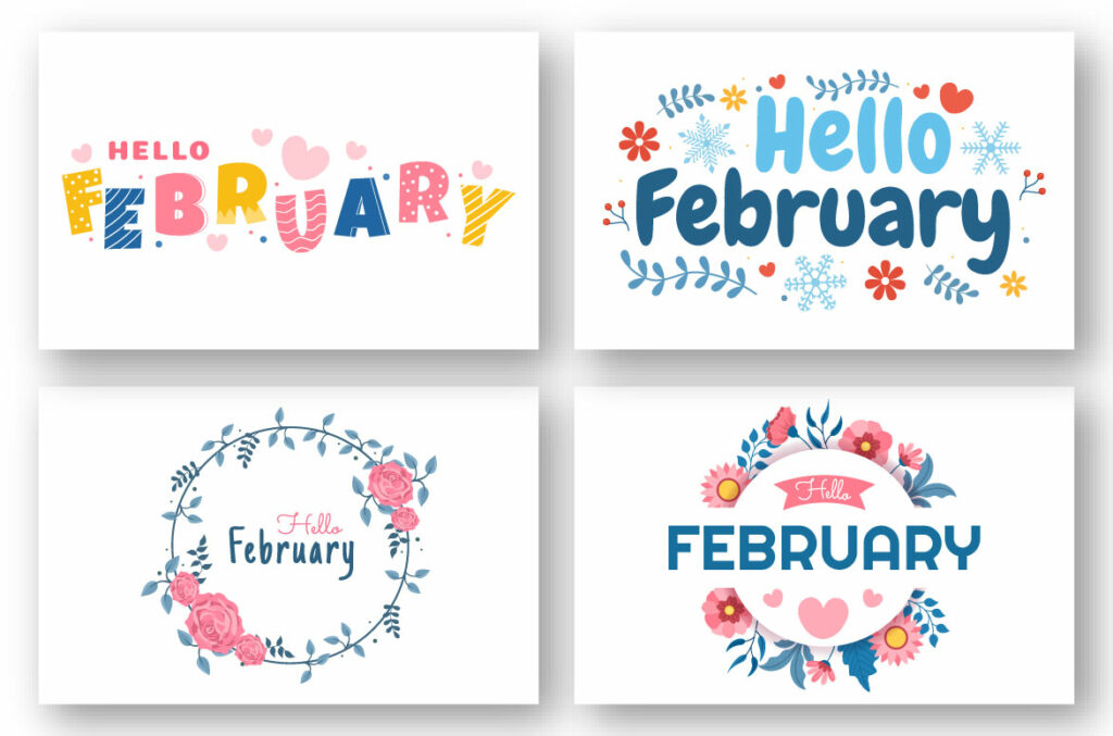 17 Hello February Illustration - MasterBundles