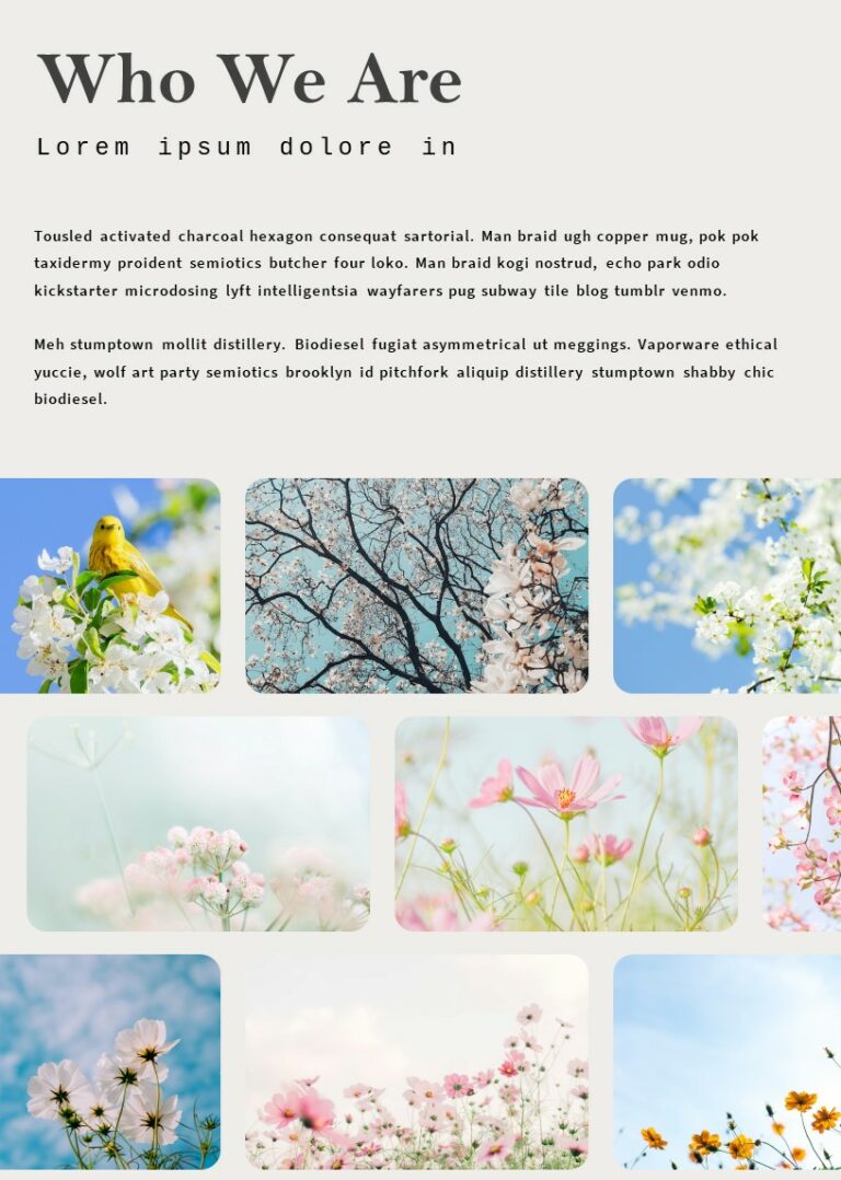 Hello Spring Vertical Presentation Template – MasterBundles