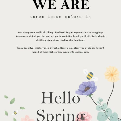 Hello Spring Vertical Presentation Template – MasterBundles