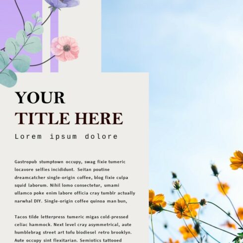 Hello Spring Vertical Presentation Template – MasterBundles