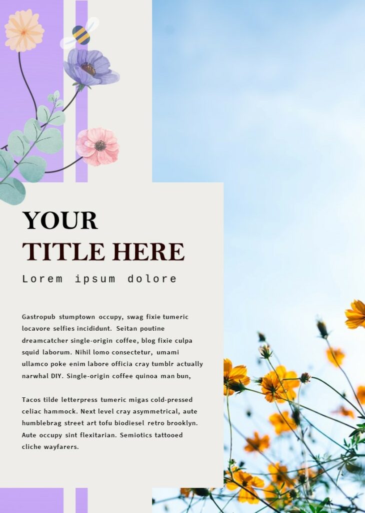 Hello Spring Vertical Presentation Template – MasterBundles