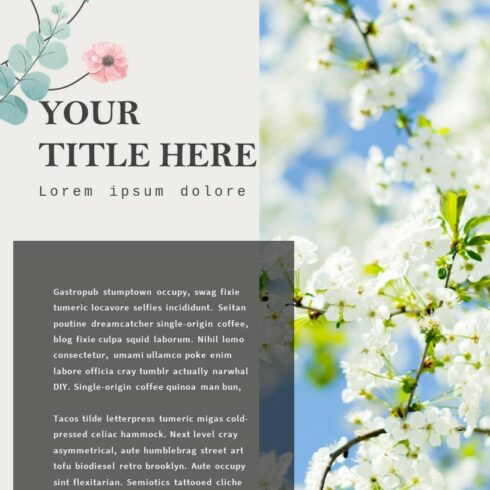 Hello Spring Vertical Presentation Template – MasterBundles