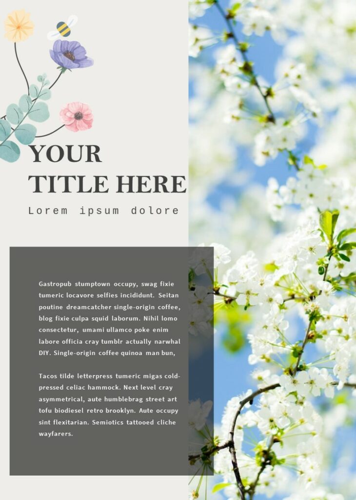 Hello Spring Vertical Presentation Template – MasterBundles