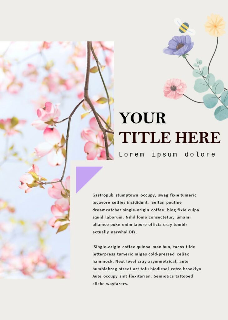 Hello Spring Vertical Presentation Template – MasterBundles