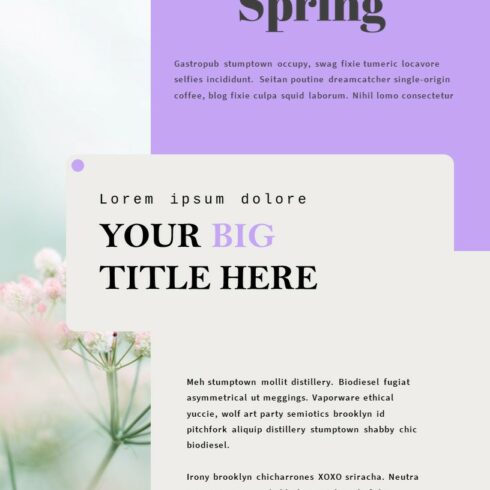 Hello Spring Vertical Presentation Template – MasterBundles