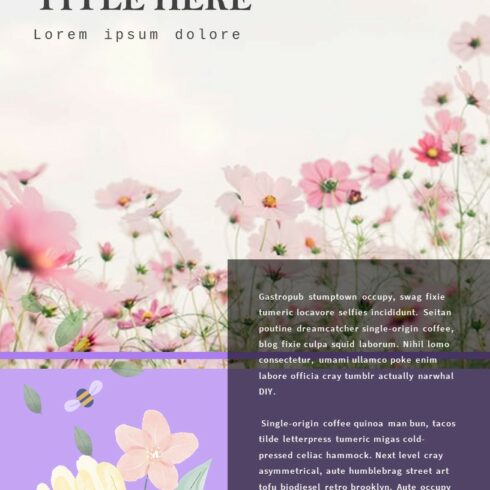 Hello Spring Vertical Presentation Template – MasterBundles