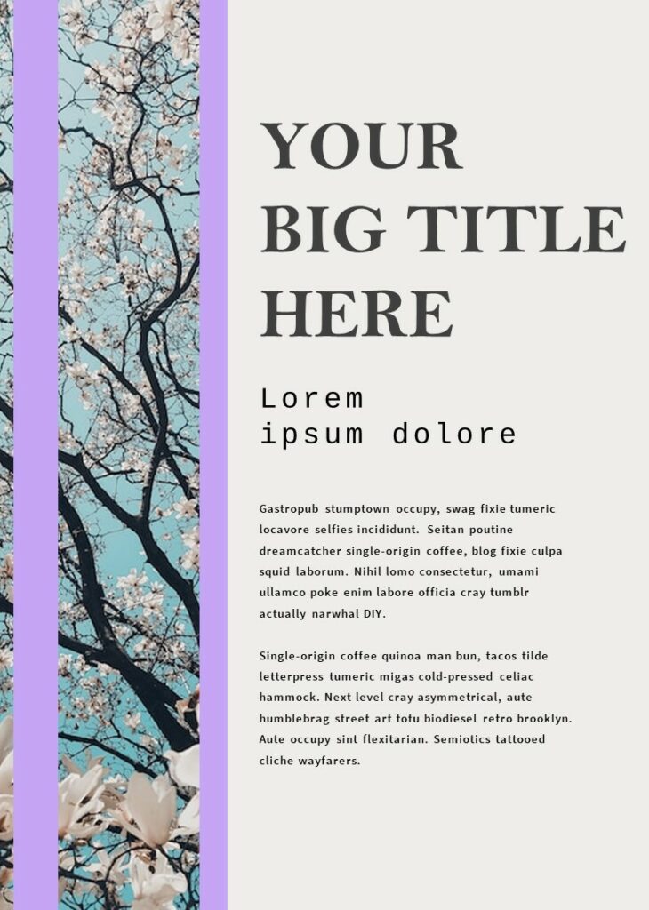 Hello Spring Vertical Presentation Template – MasterBundles