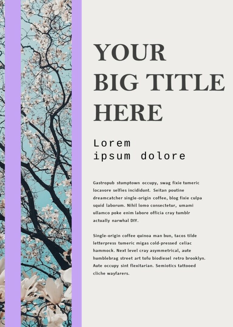 Hello Spring Vertical Presentation Template – MasterBundles