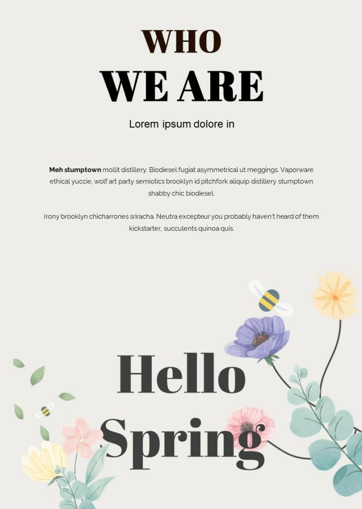 Hello Spring Google Slides Theme – MasterBundles