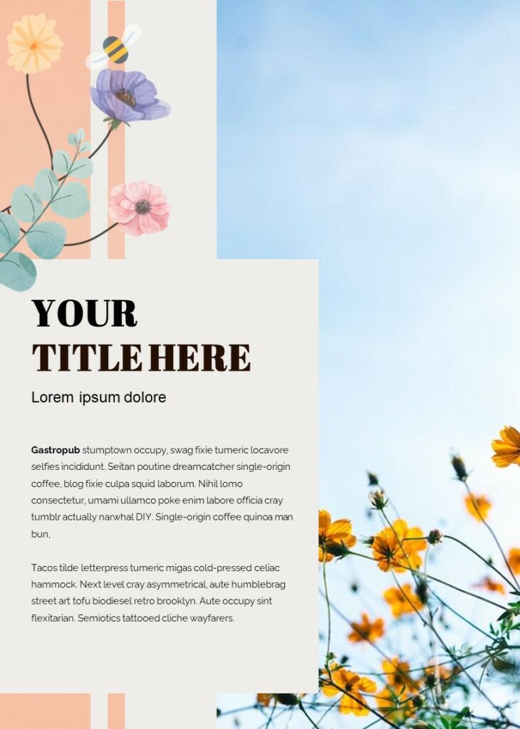 Hello Spring Google Slides Theme – MasterBundles