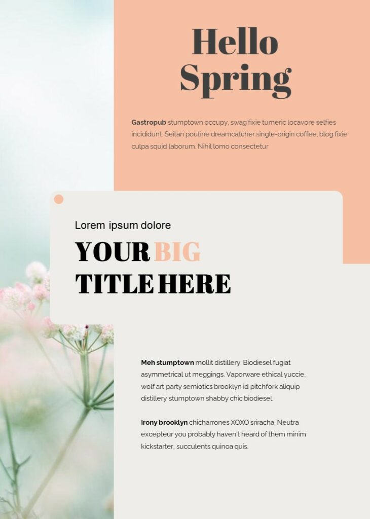 Hello Spring Google Slides Theme – MasterBundles