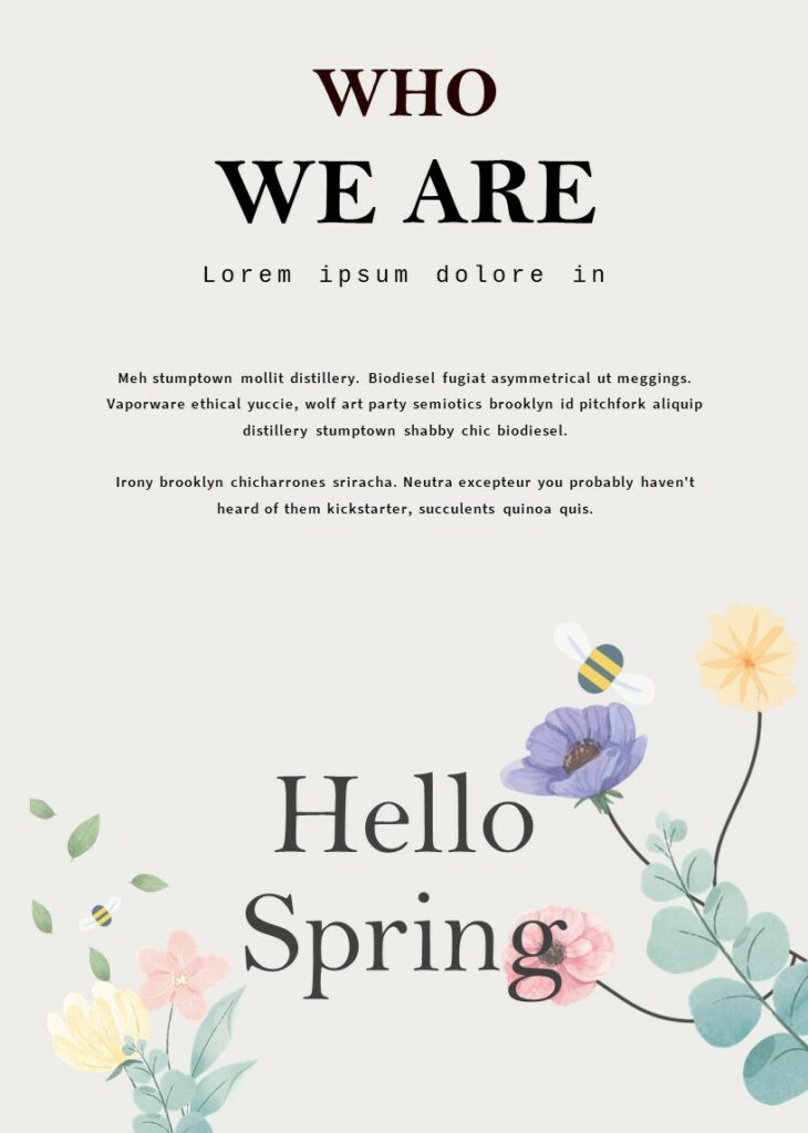 Hello Spring PowerPoint Template – MasterBundles