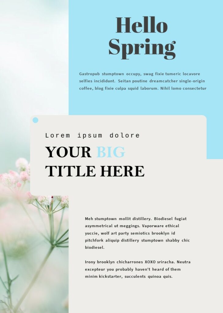 Hello Spring PowerPoint Template – MasterBundles