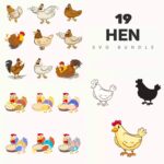 Hen SVG Designs Bundle – MasterBundles