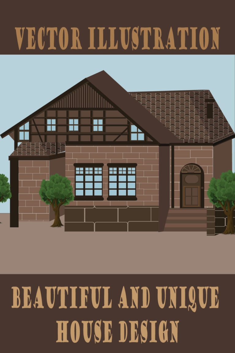 Aesthetic House Illustration Vector Design - MasterBundles