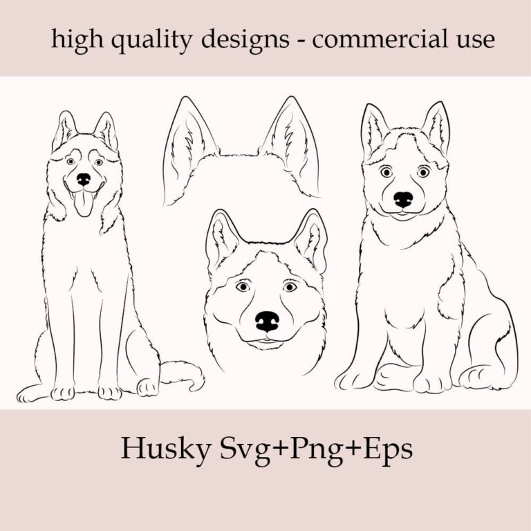 Siberian Husky SVG Designs – MasterBundles