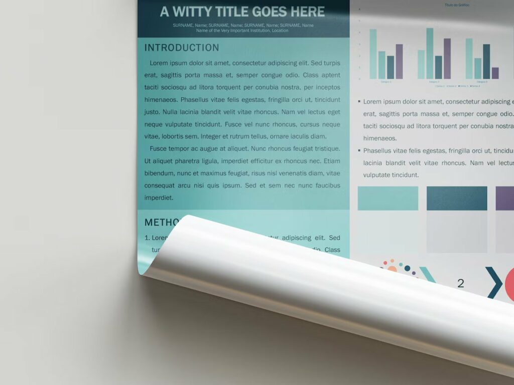 Science Poster Model In Powerpoint | Sunset | Horizontal – MasterBundles