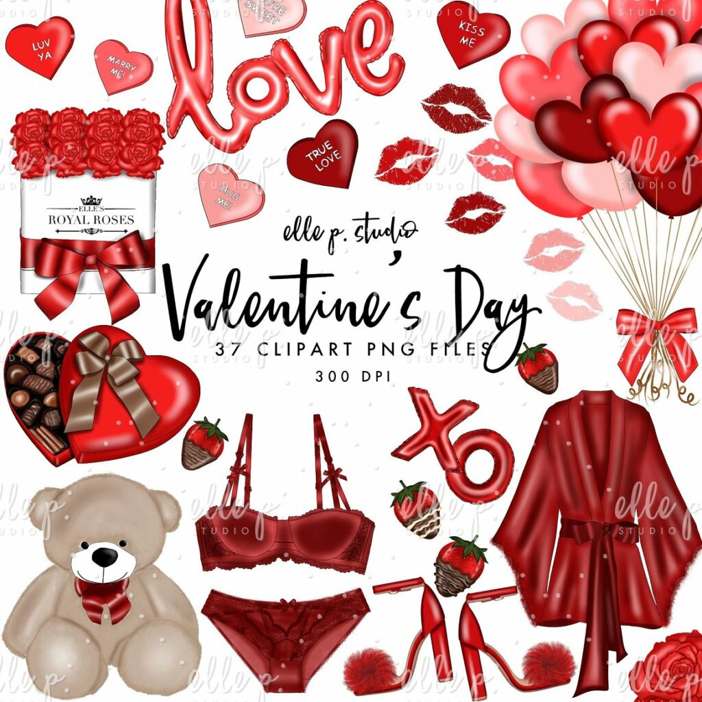 Huge Valentine's Day Clipart Bundle – MasterBundles