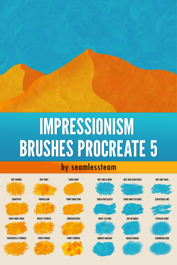 Impressionism Brushes Procreate 5 – MasterBundles