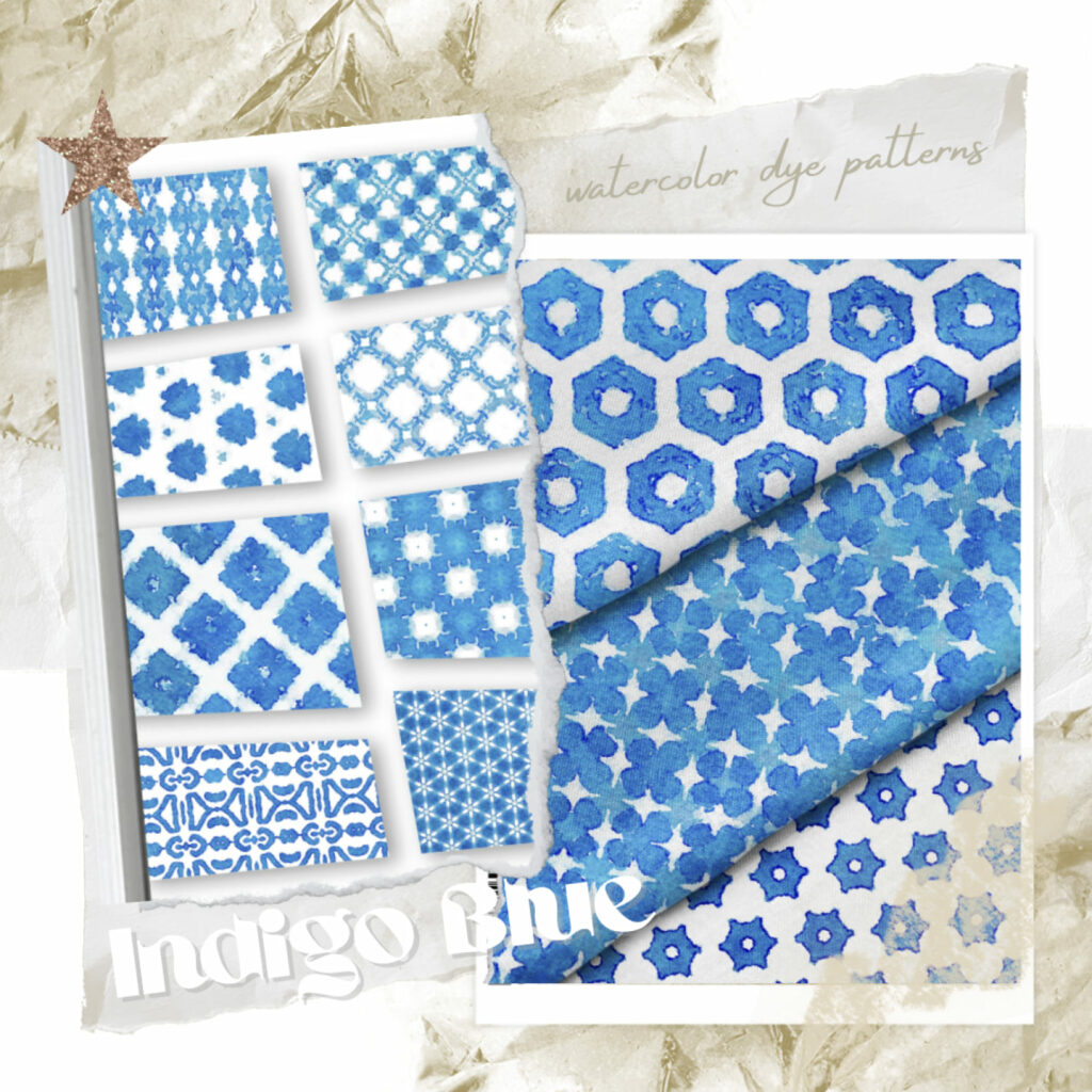 Navy Blue Watercolor Digital Papers – MasterBundles