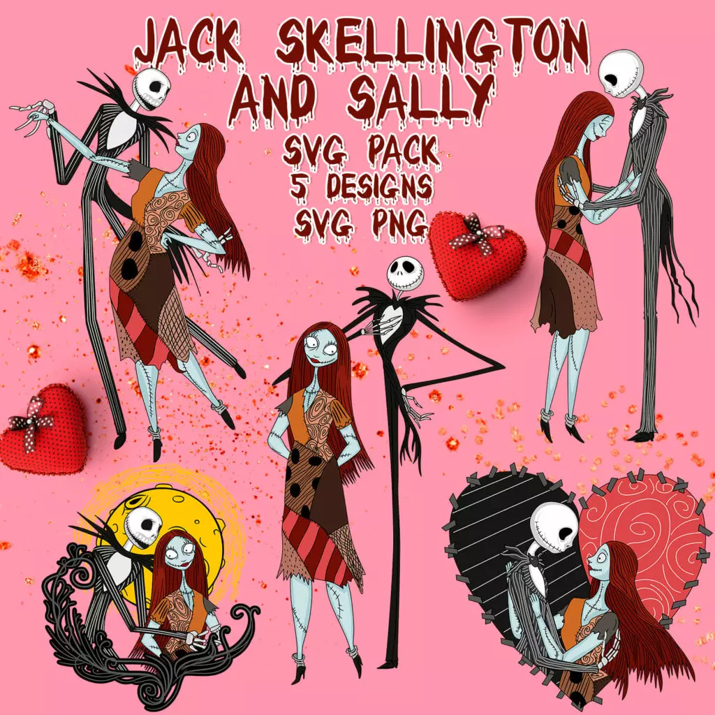 Jack Skellington and Sally SVG – MasterBundles