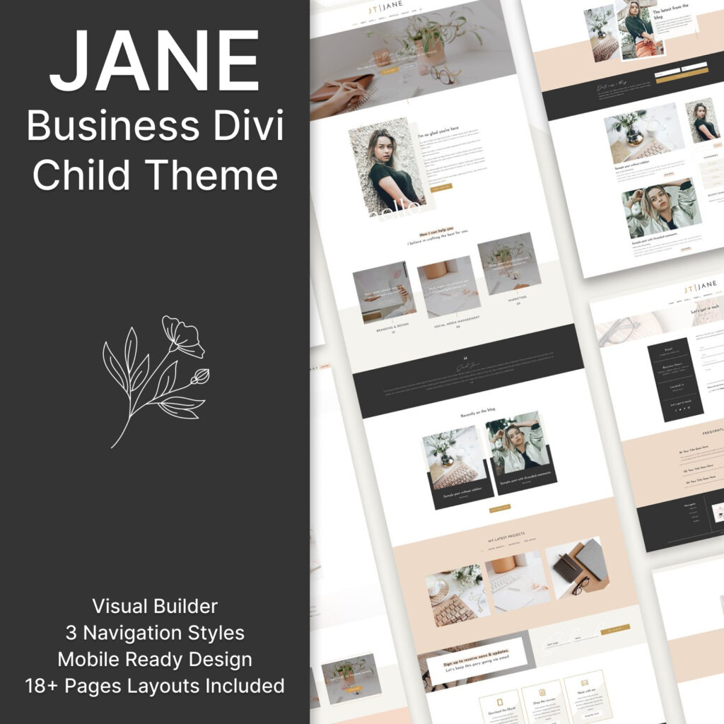 AnnettePro Business Divi Child Theme – MasterBundles