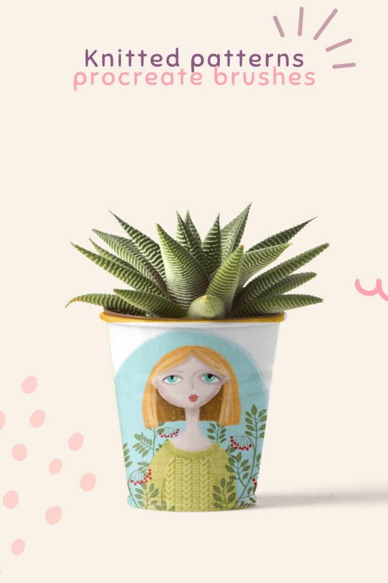 Knitted Patterns. Procreate Brushes – MasterBundles