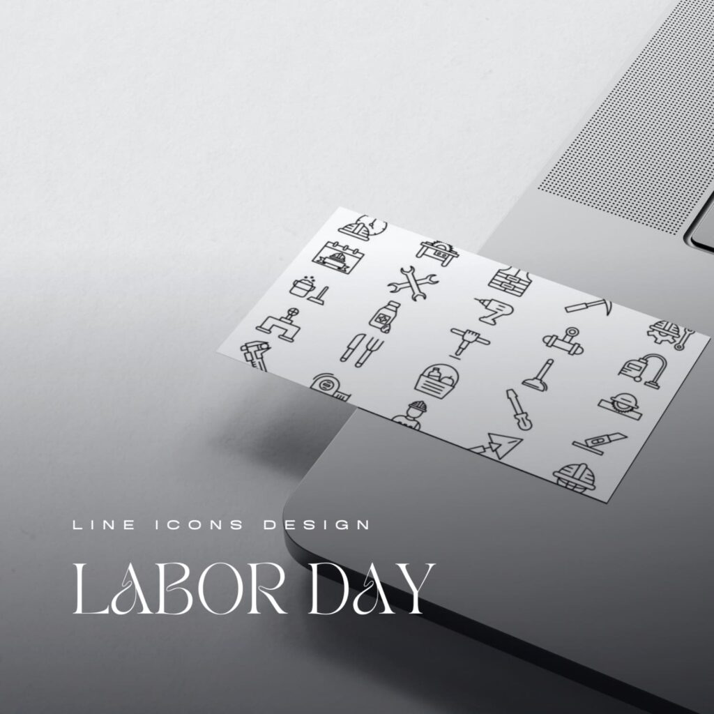 Labor Day Line Icons Design – MasterBundles