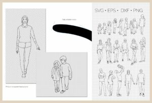 Parenthood. Line Art Family Set – MasterBundles