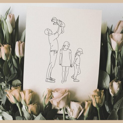 Parenthood. Line Art Family Set | MasterBundles