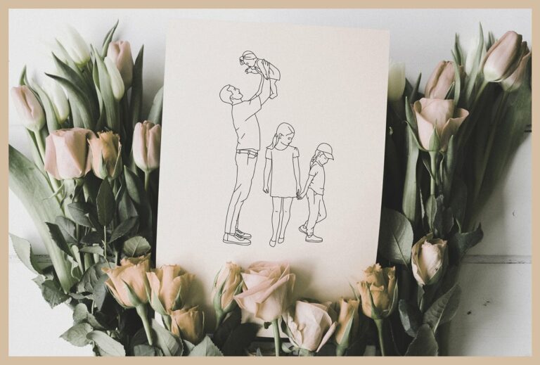 Parenthood. Line Art Family Set – MasterBundles