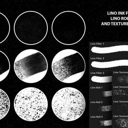 Linocut Brushes For Procreate | MasterBundles