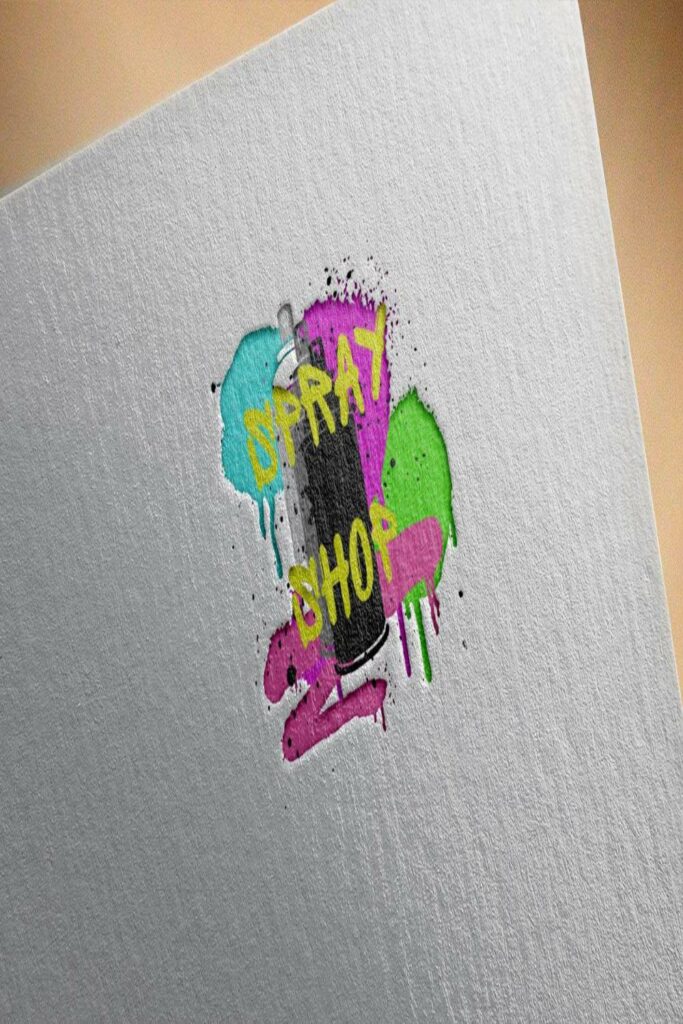 SPRAY shop LOGO DESIGN - MasterBundles