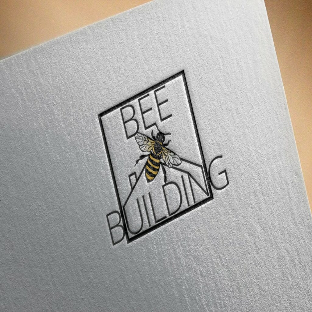 Bee Building Logo Design - MasterBundles
