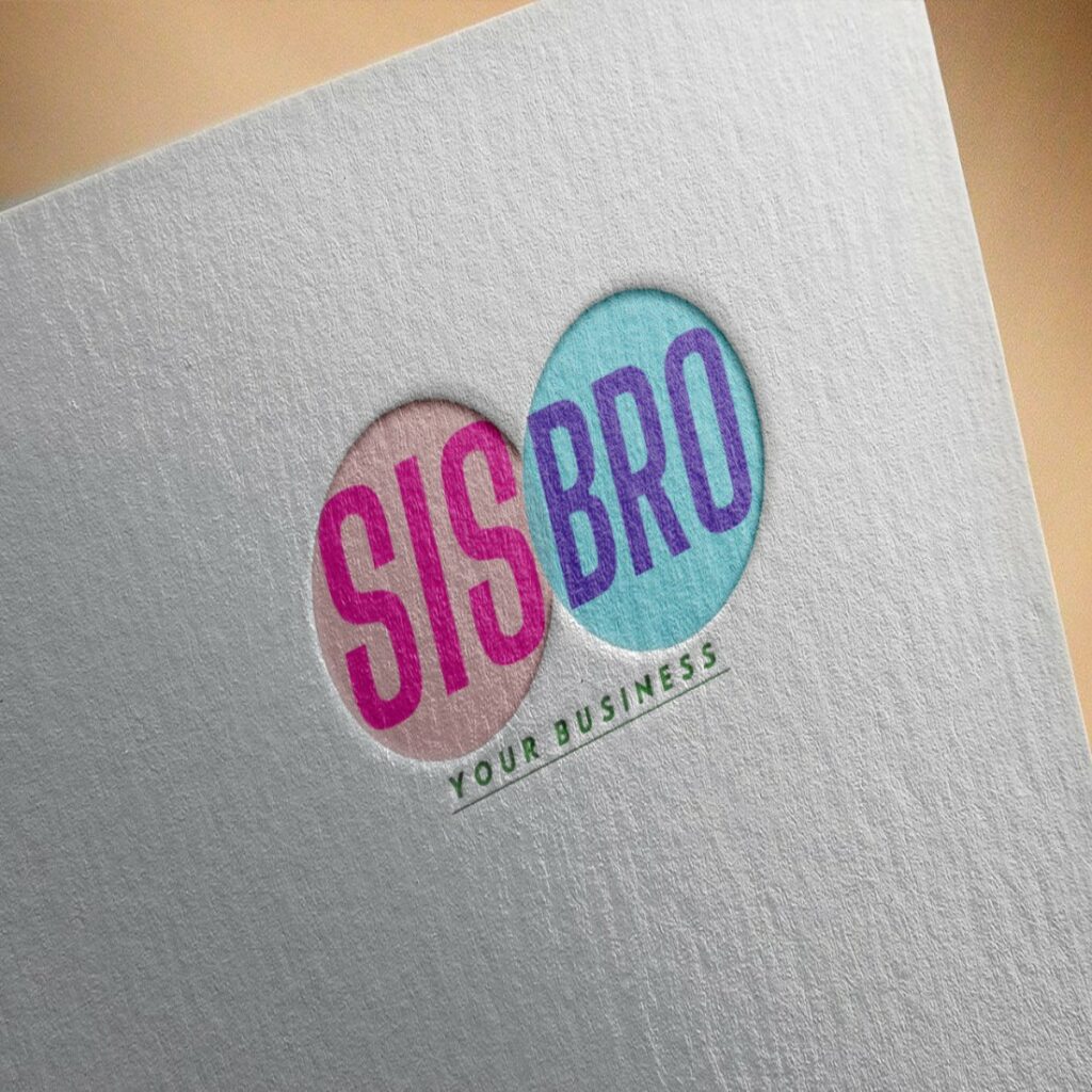 Sis Bro Logo Design - MasterBundles